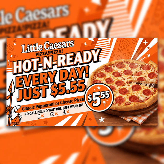 Little Caesars Menu Prices 2026 – HOT-N-READY, Wings, Crazy Bread ...
